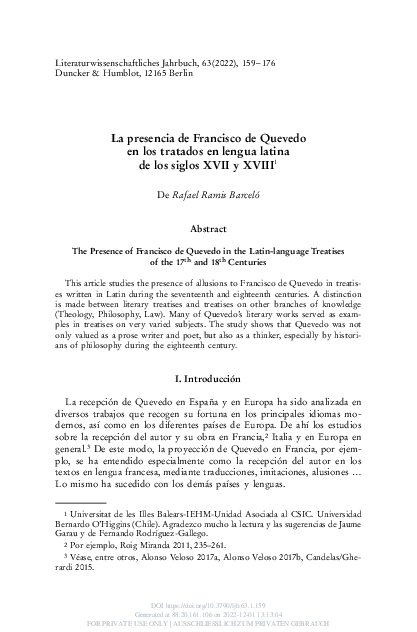 (PDF) La presencia de Francisco de Quevedo en los tratados en lengua ...