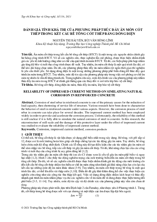 Pdf Reliability Of Impressed Current Method On Similating Natural