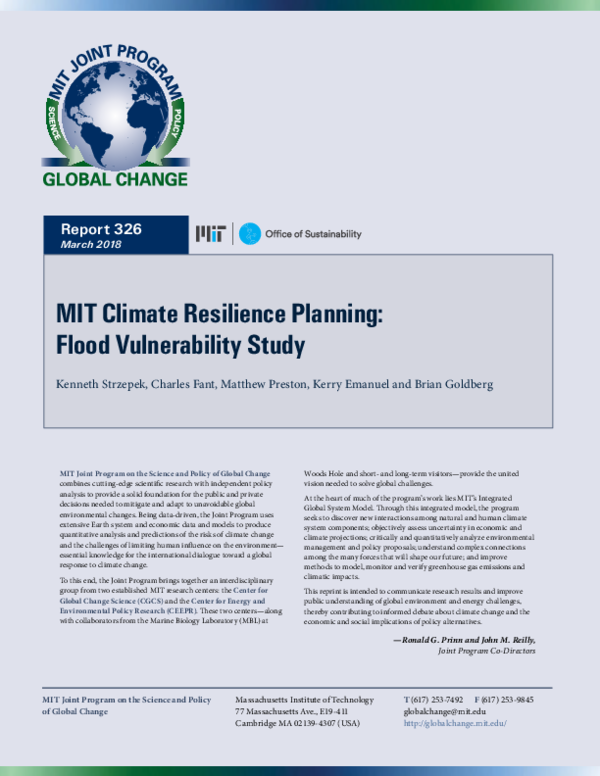 (PDF) MIT Climate Resilience Planning: Flood Vulnerability Study