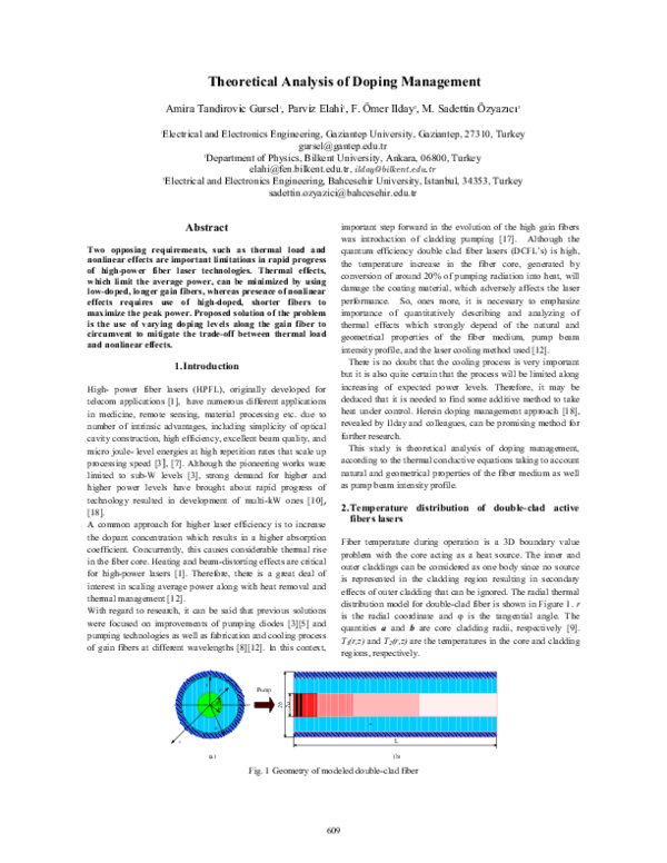 (PDF) Theoretical analysis of doping management