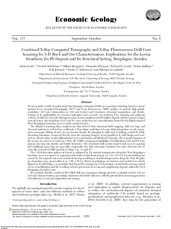 (PDF) Combined X-Ray Computed Tomography and X-Ray Fluorescence Drill ...