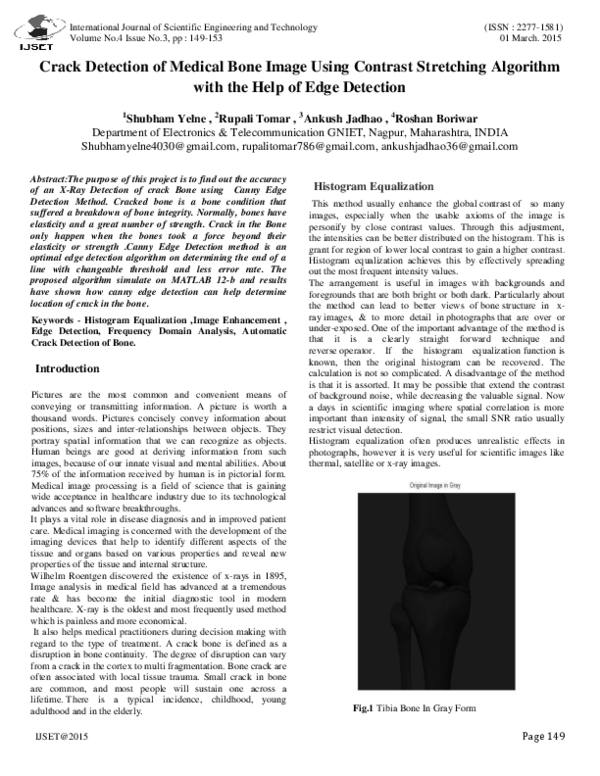 (PDF) Crack Detection of Medical Bone Image Using Contrast Stretching ...