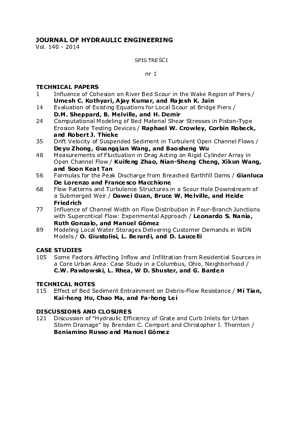 (PDF) Some Factors Affecting Inflow and Infiltration from Residential ...
