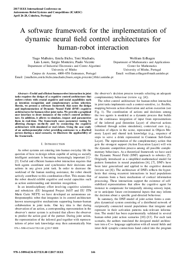 Pdf A Software Framework For The Implementation Of Dynamic Neural