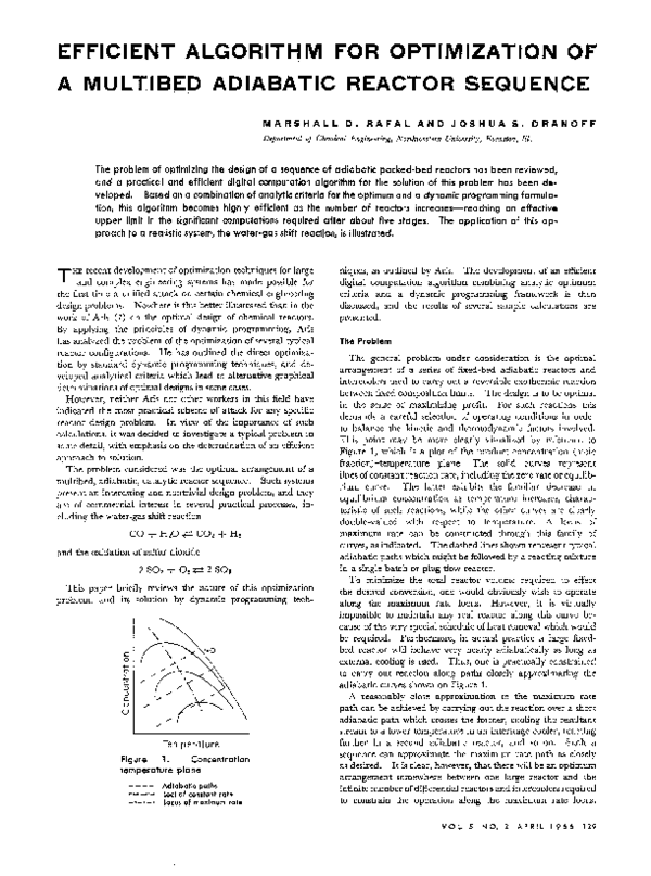 (PDF) Efficient Algorithm for Optimization of Multibed Adiabatic Reactor Sequence