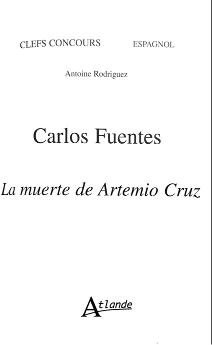 (PDF) Carlos Fuentes, La muerte de Artemio Cruz