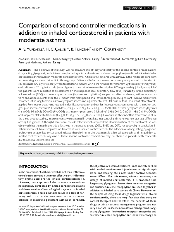 (PDF) Comparison of second controller medications in addition to ...