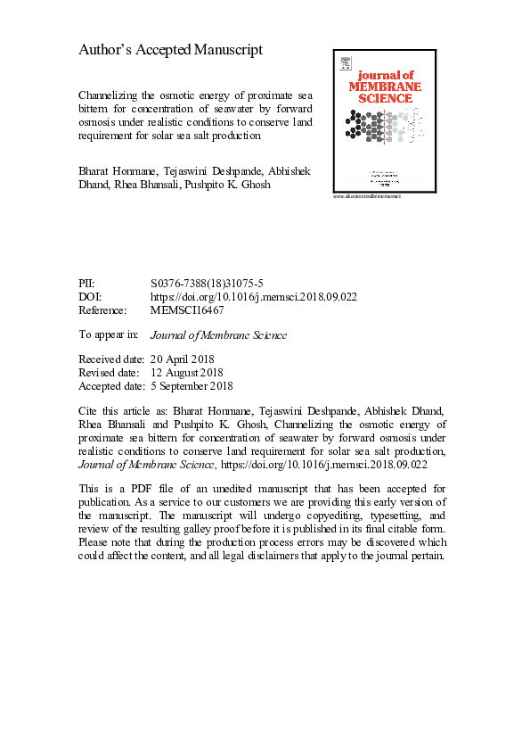 (PDF) Channelizing the osmotic energy of proximate sea bittern for ...