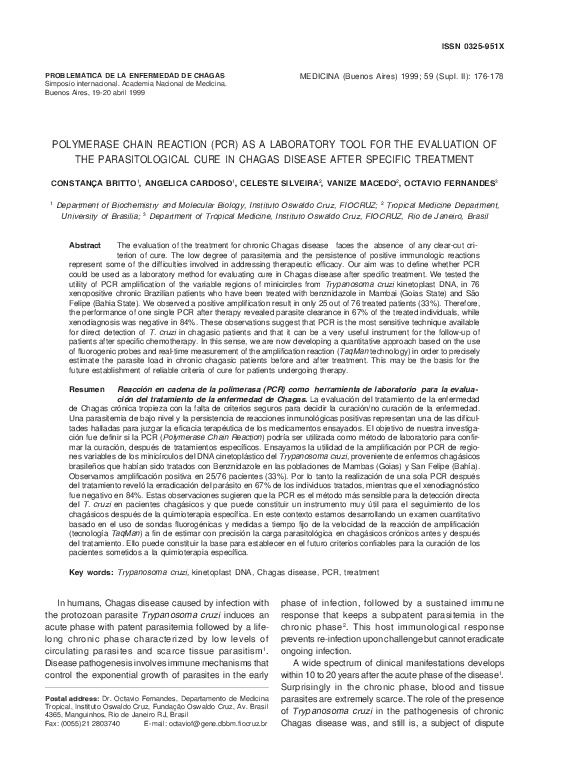 Pdf Polymerase Chain Reaction Pcr As A Laboratory Tool For The Evaluation Of The
