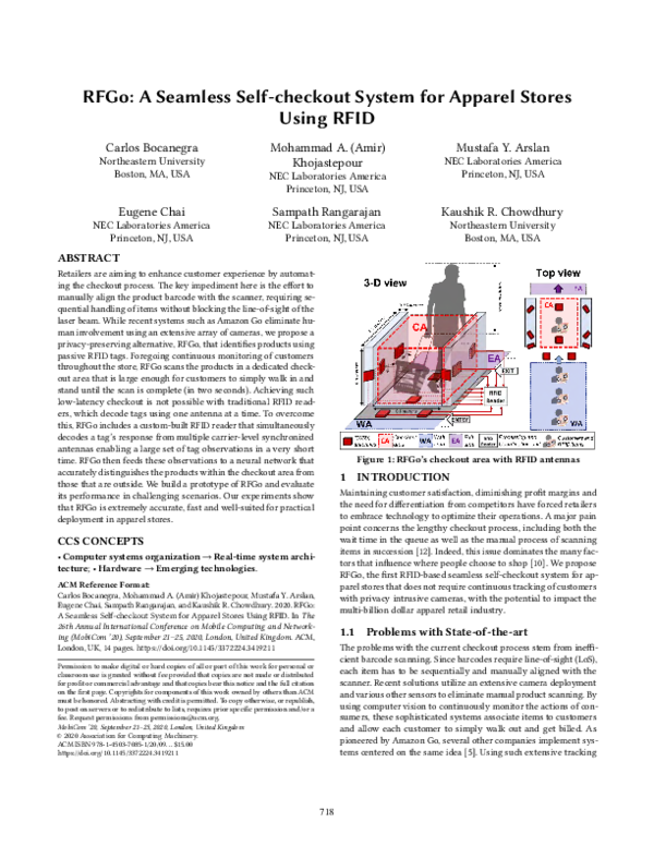 (PDF) RFGo: a seamless self-checkout system for apparel stores using RFID