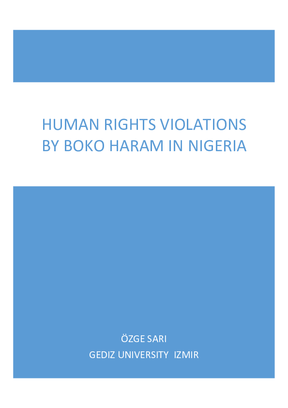 (DOC) Human Rights Violations by Boko Haram in