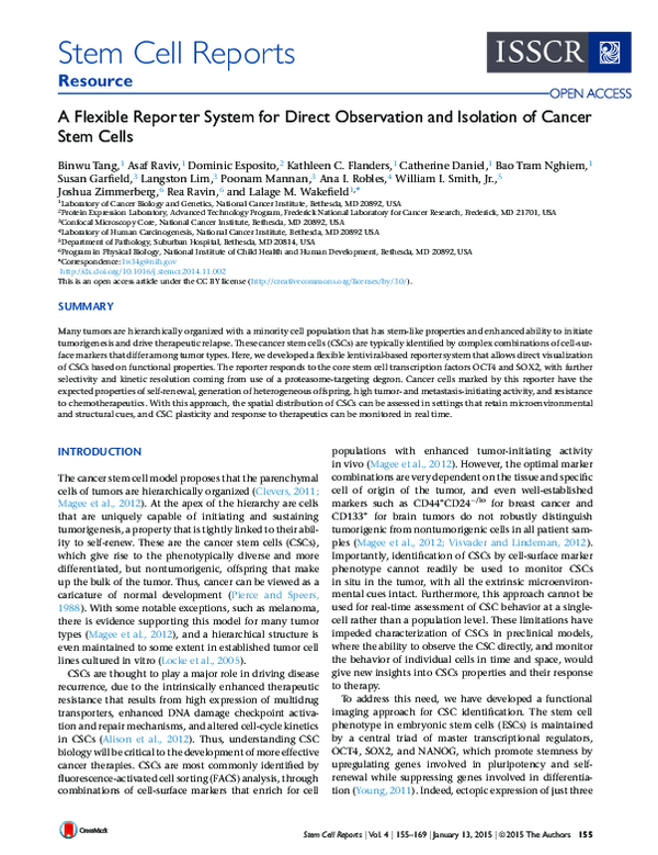 (PDF) A Flexible Reporter System for Direct Observation and Isolation ...