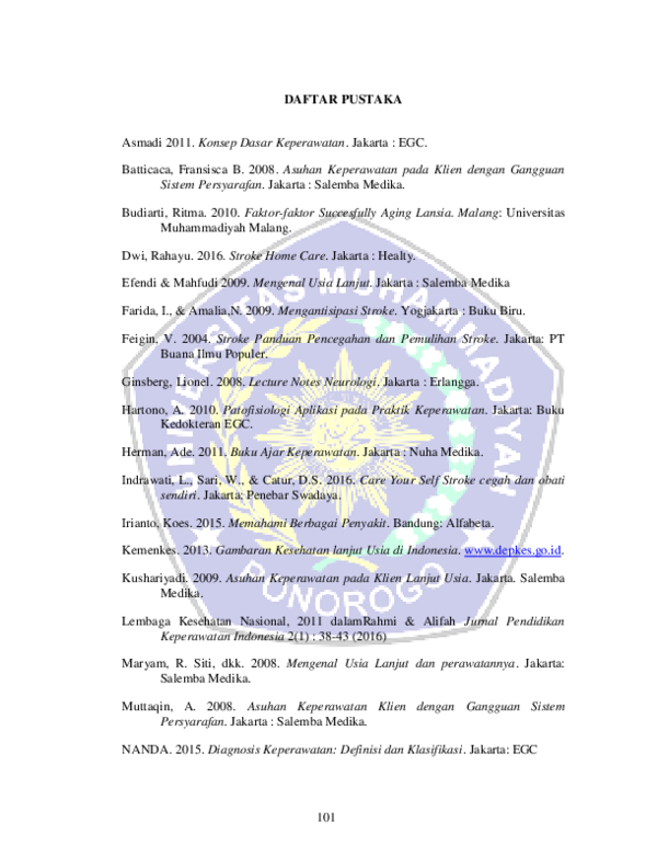 (PDF) ASUHAN KEPERAWATAN PADA PASIEN LANSIA POST CVA DENGAN MASALAH KEPERAWATAN HAMBATAN ...