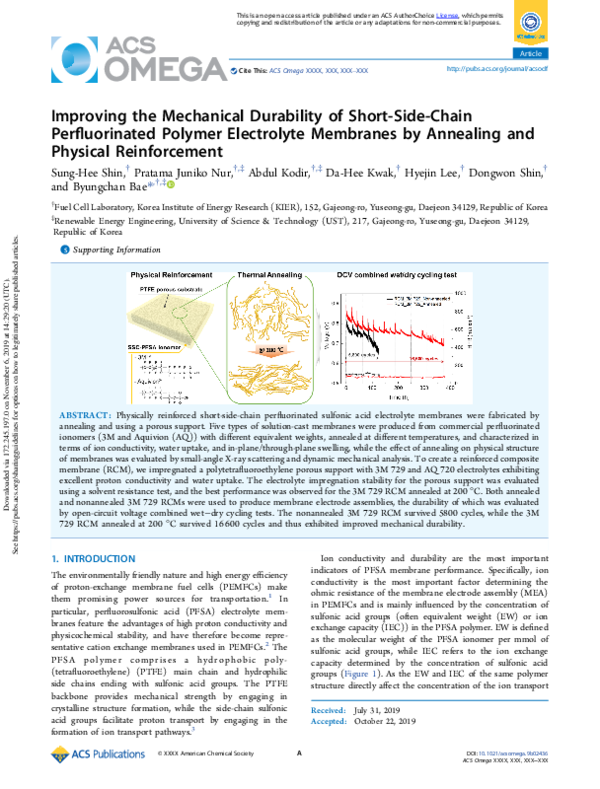 (PDF) Improving the Mechanical Durability of Short-Side-Chain ...