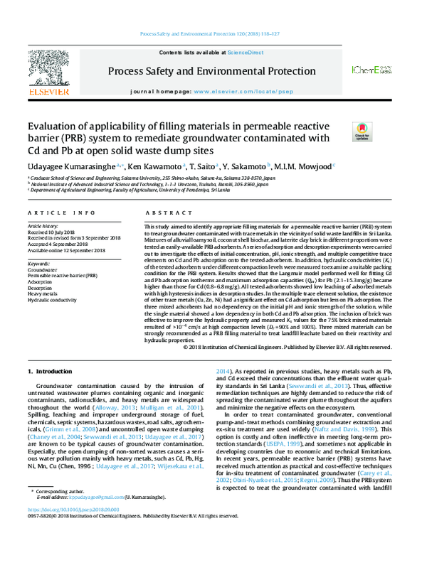 (PDF) Evaluation of applicability of filling materials in permeable ...