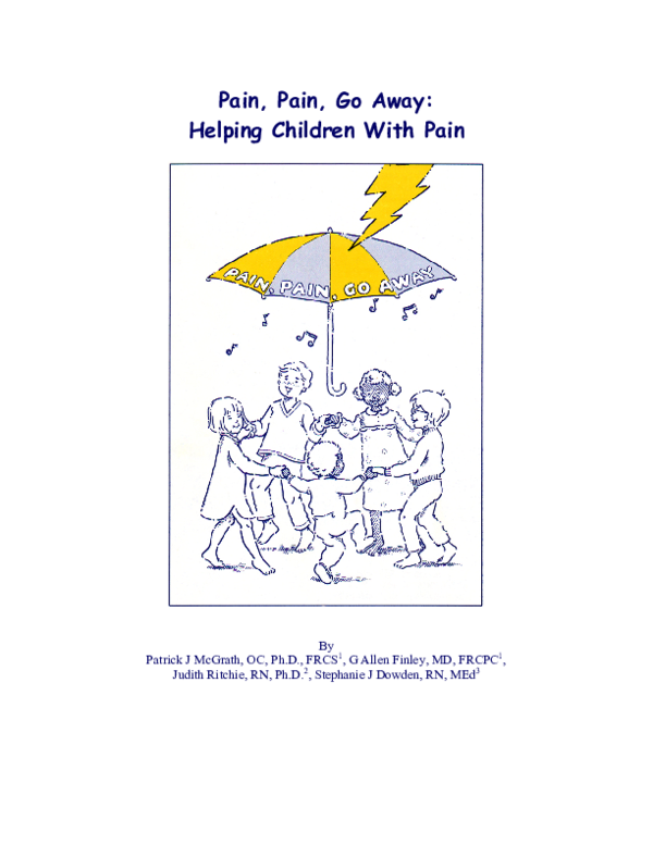 (PDF) Pain, Pain Go Away: Helping Children with Pain