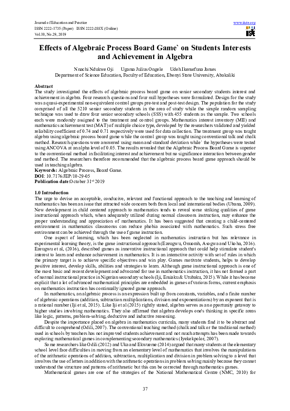 (PDF) Effects of variation theory approach in teaching and learning of ...