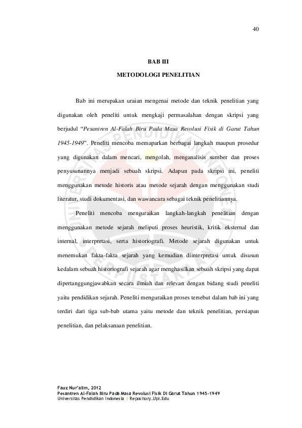 (PDF) Pesantren Al-Falah Biru Pada Masa Revolusi Fisik DI Garut Tahun ...