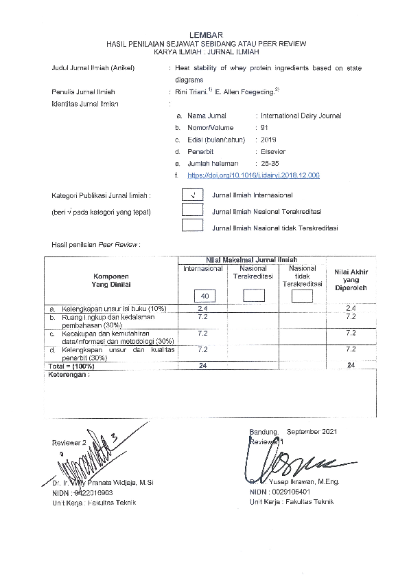 (PDF) Heat stability of whey protein ingredients based on state diagrams