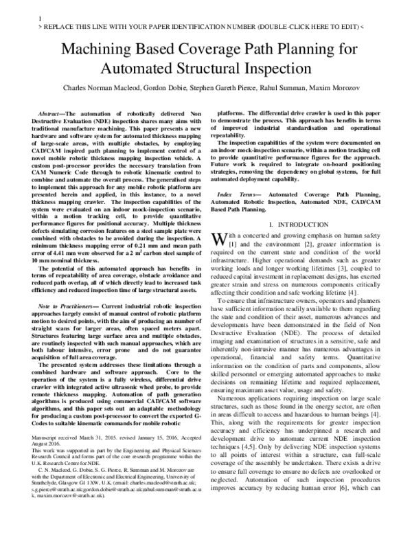 (PDF) Machining-Based Coverage Path Planning for Automated Structural Inspection
