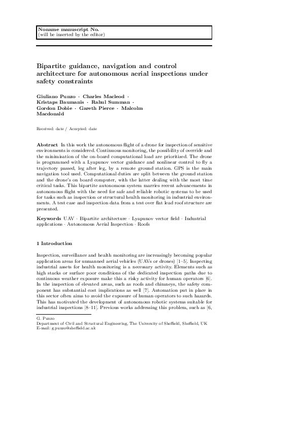 Pdf Bipartite Guidance Navigation And Control Architecture For