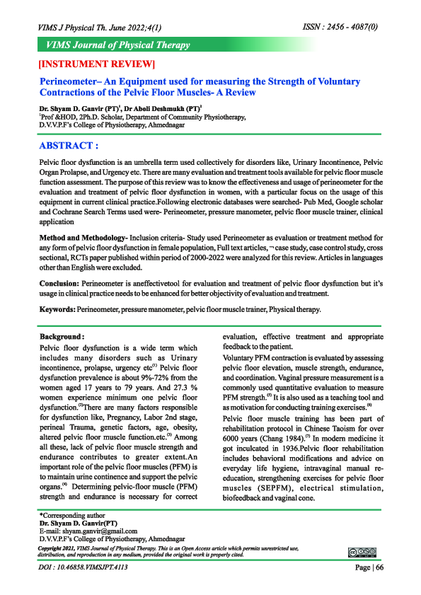 (PDF) Perineometer- An equipment used for measuring the strength of ...