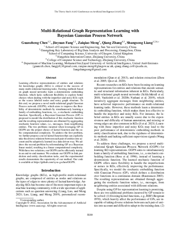 (PDF) Multi-Relational Graph Representation Learning with Bayesian ...