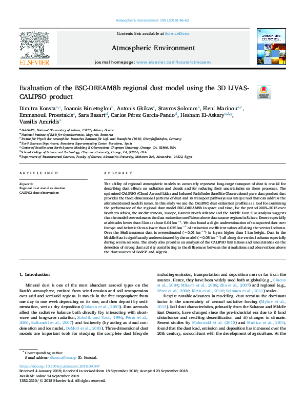 (PDF) Evaluation of the BSC-DREAM8b regional dust model using the 3D ...