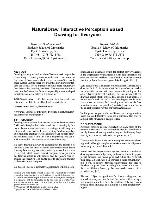 (PDF) NaturalDraw: interactive perception based drawing for everyone