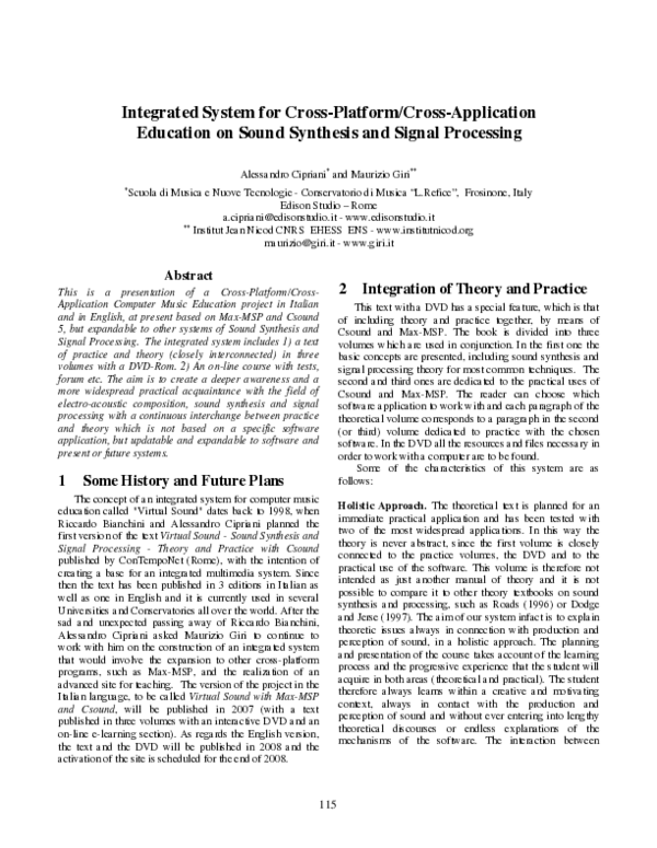 (PDF) Integrated System for Cross-Platform/Cross-Application Education ...