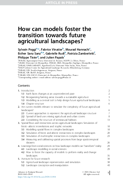 (PDF) How can models foster the transition towards future agricultural ...