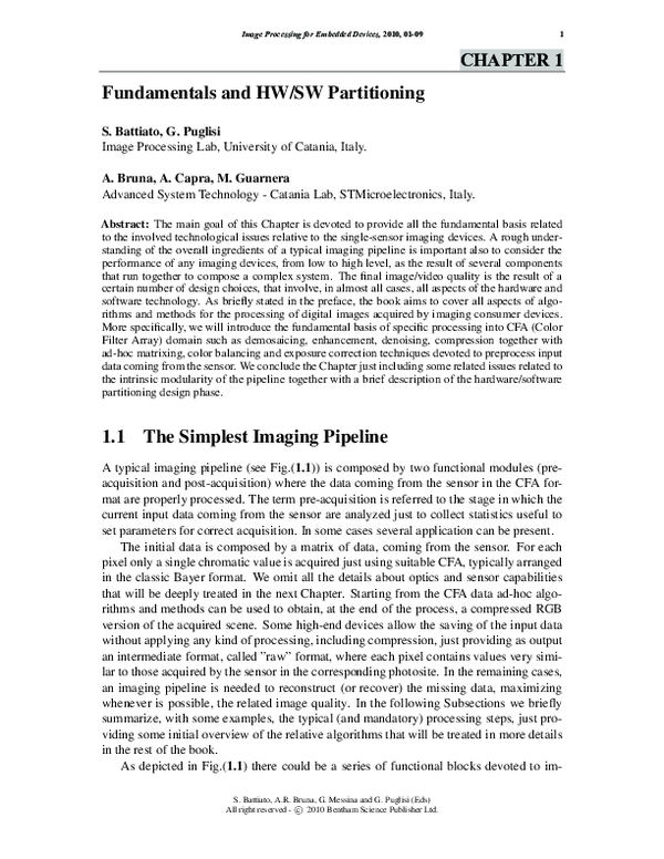 (PDF) Fundamentals and HW/SW Partitioning