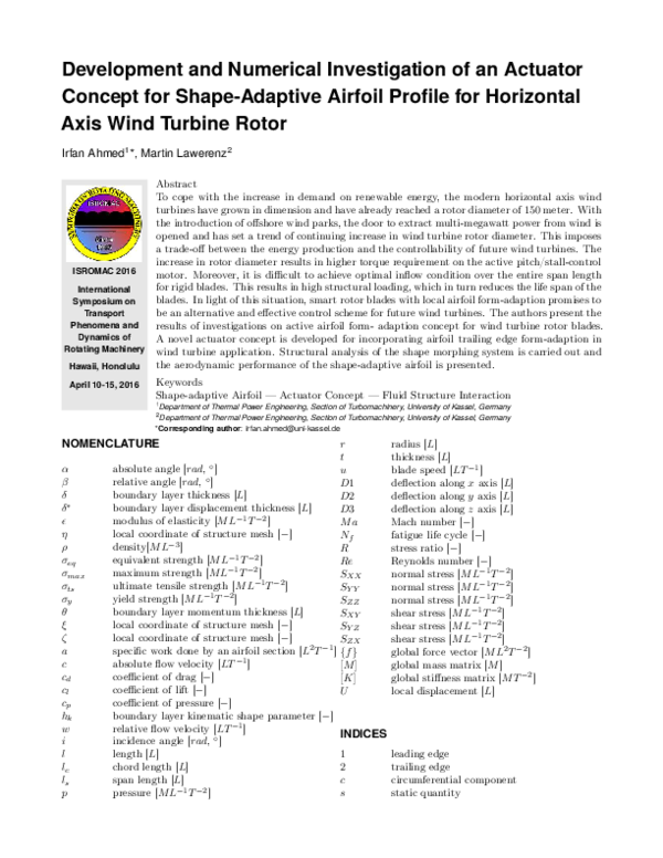 (PDF) Development and Numerical Investigation of an Actuator Concept ...