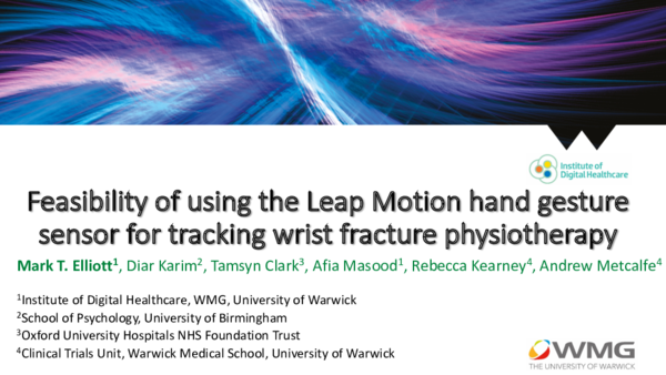 (PDF) Feasibility of using the Leap Motion hand gesture sensor for ...