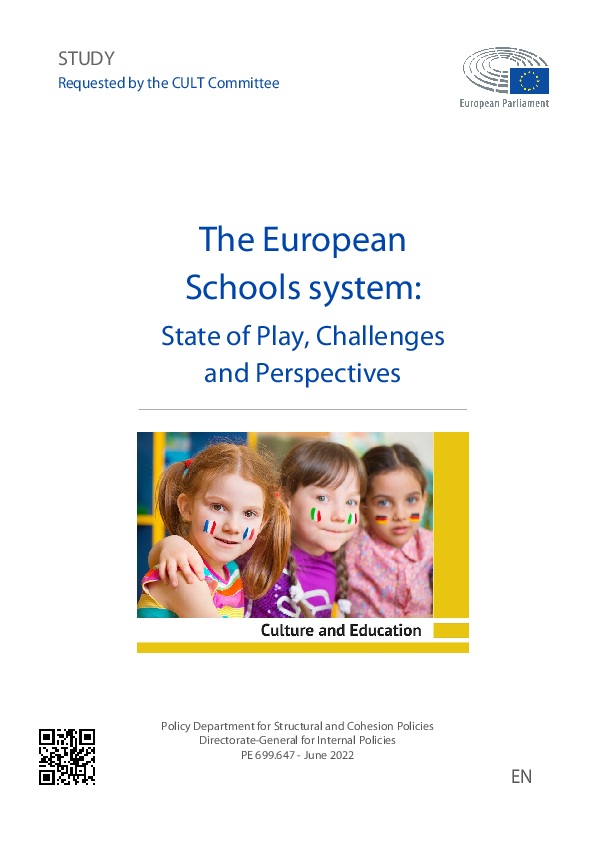 (PDF) The European Schools system: State of Play, Challenges and ...