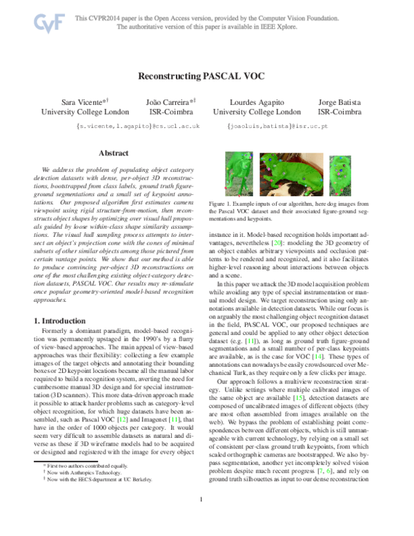 (PDF) Reconstructing PASCAL VOC