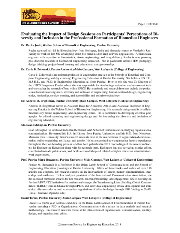 (PDF) Evaluating the Impact of Design Sessions on Participants’ Perceptions of Diversity and ...