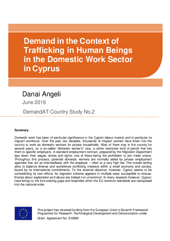 (PDF) Demand in the Context of Trafficking in Human Beings in the ...