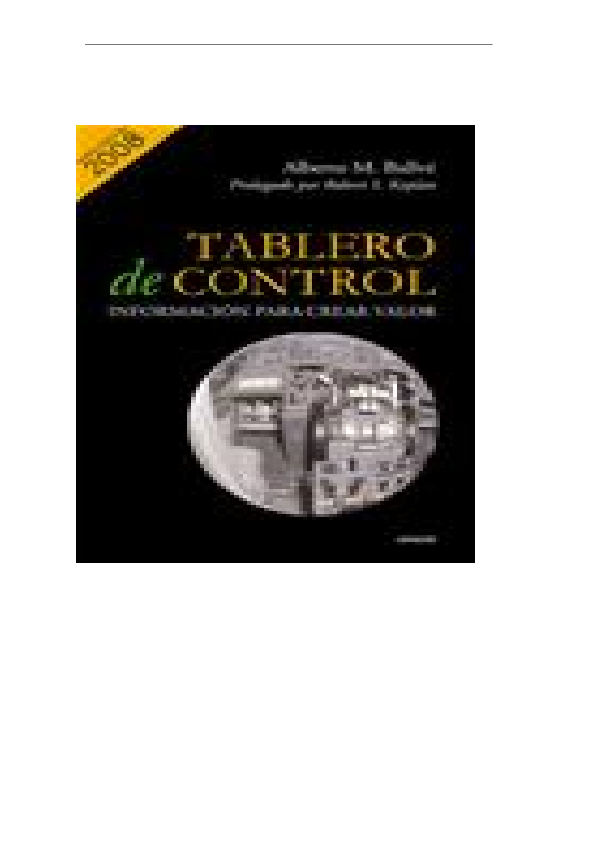 (PDF) Ballve Tablero de Control