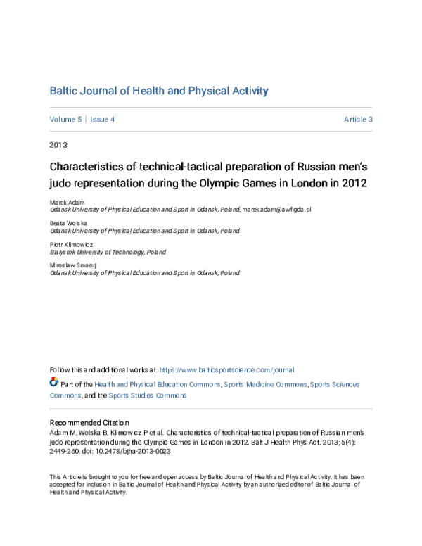 (PDF) Characteristics of technical-tactical preparation of Russian men ...