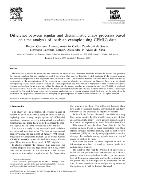 (PDF) Difference between regular and deterministic chaos processes based on time analysis of ...