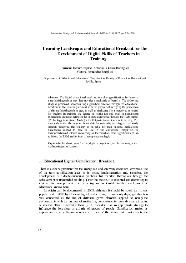 (PDF) Learning Landscapes and Educational Breakout for the Development of Digital Skills of ...