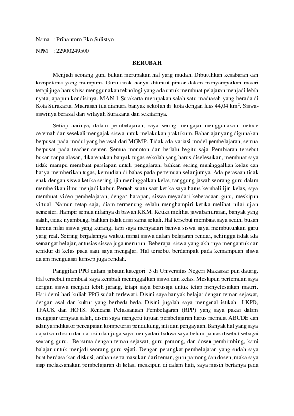 (PDF) Nama : Prihantoro Eko Sulistyo