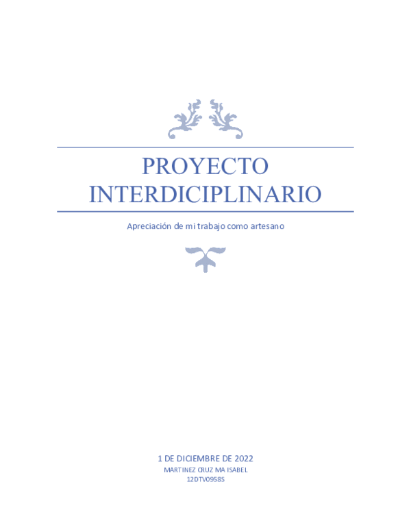 (DOC) Proyecto Matrinez Cruz Ma.Isabel