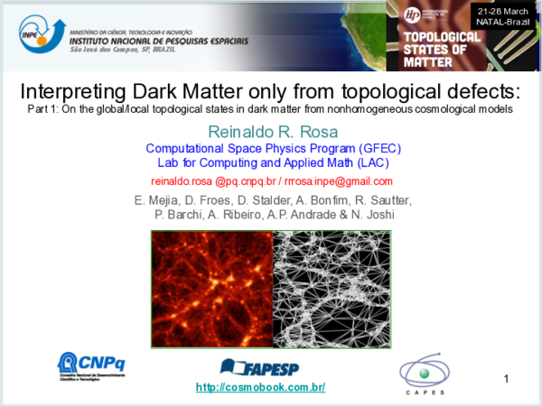 (PDF) Interpreting Dark Matter only from topological defects: Part 1: On the global/local ...