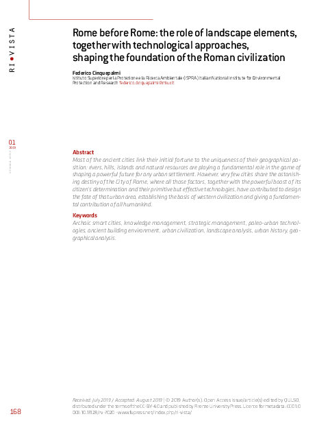 (PDF) Rome before Rome: the role of landscape elements, together with ...