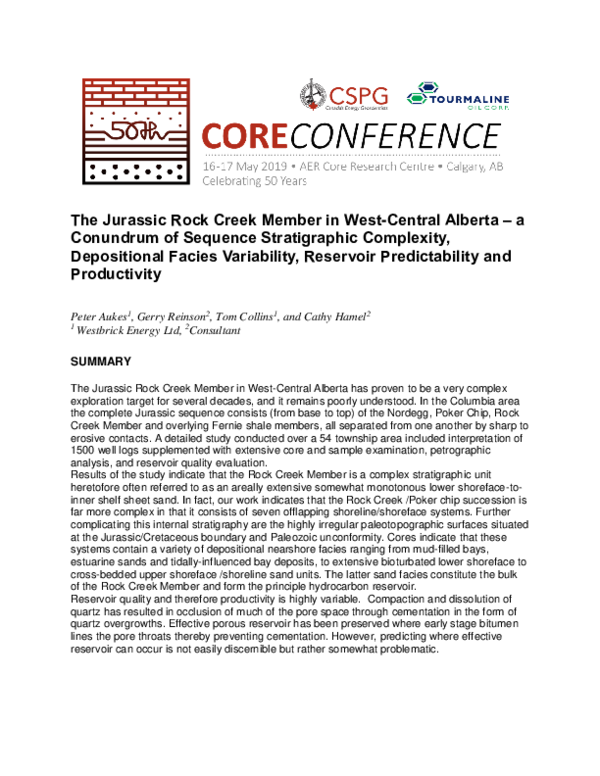 (PDF) The Jurassic Rock Creek Member in West-Central Alberta – a ...