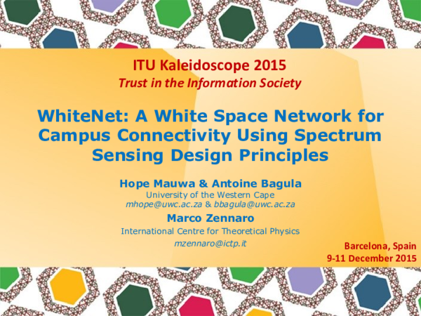 (PDF) WHITENET: A white space network for campus connectivity using ...