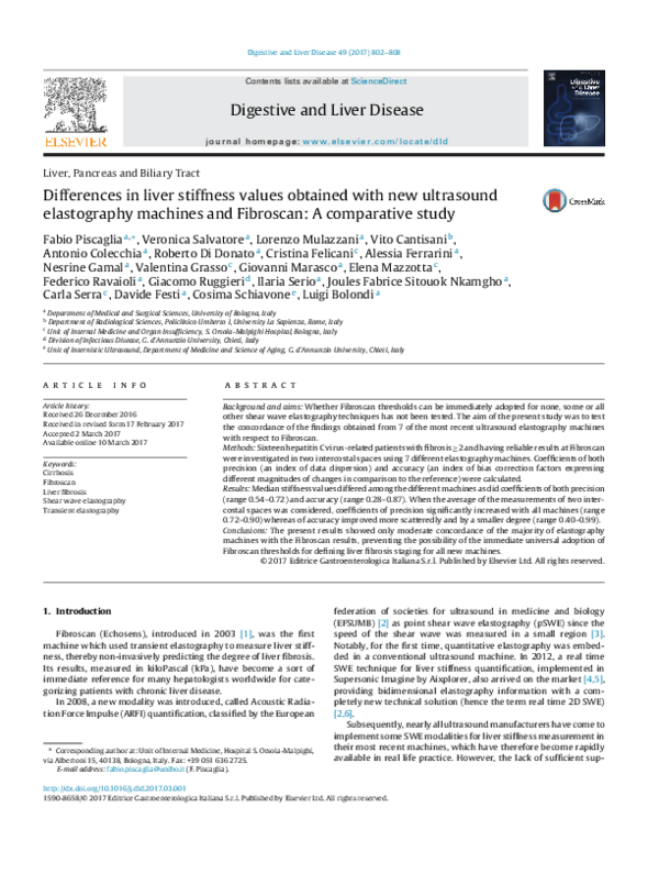 (PDF) Differences in liver stiffness values obtained with new ...