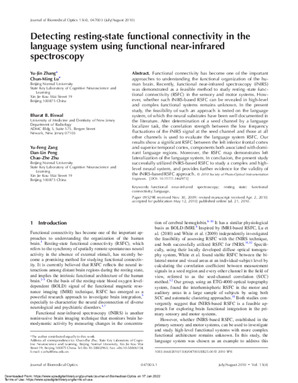 (PDF) Detecting resting-state functional connectivity in the language ...